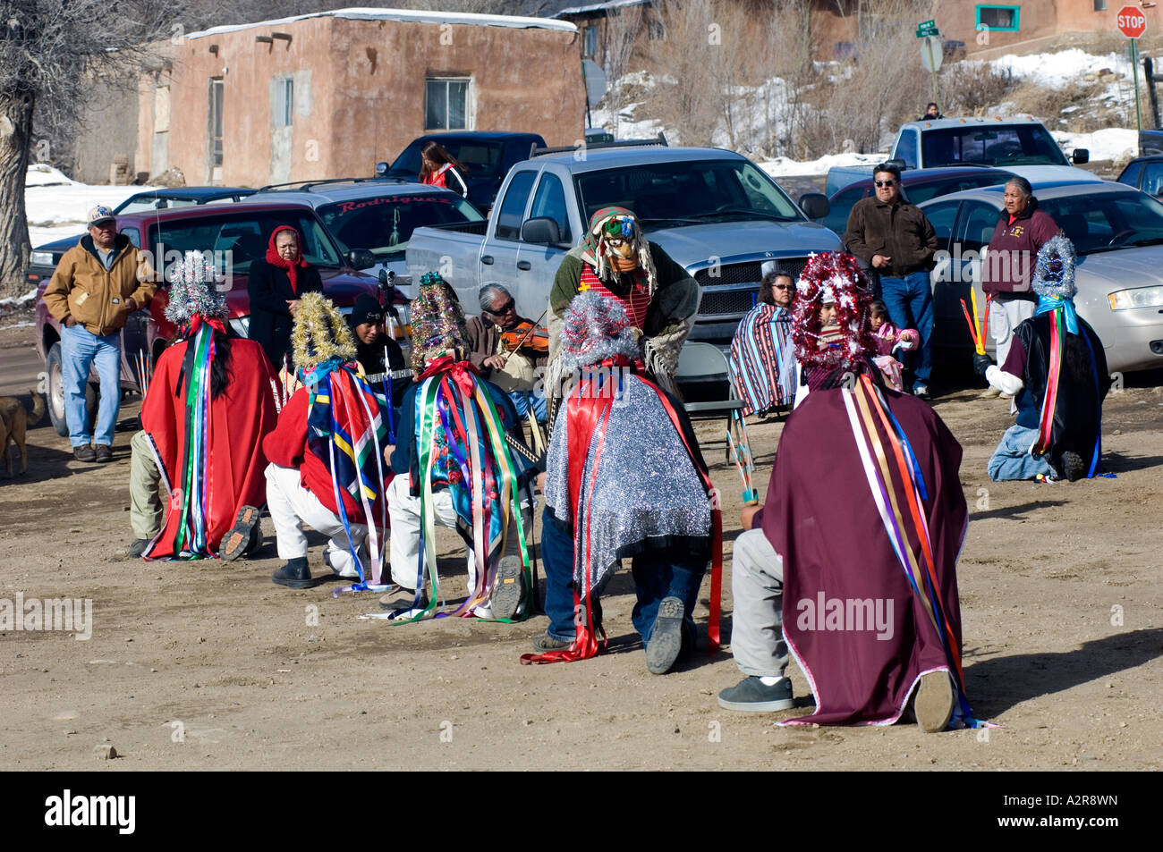 Matachines Dancers of Picuris Pueblo, New Mexico Stock Photo - Alamy