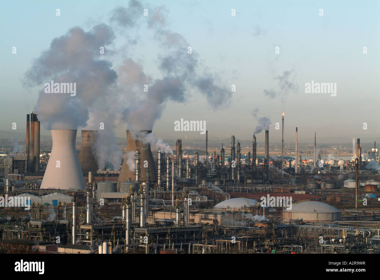 The Grangemouth Oil Refinery complex Stock Photo - Alamy