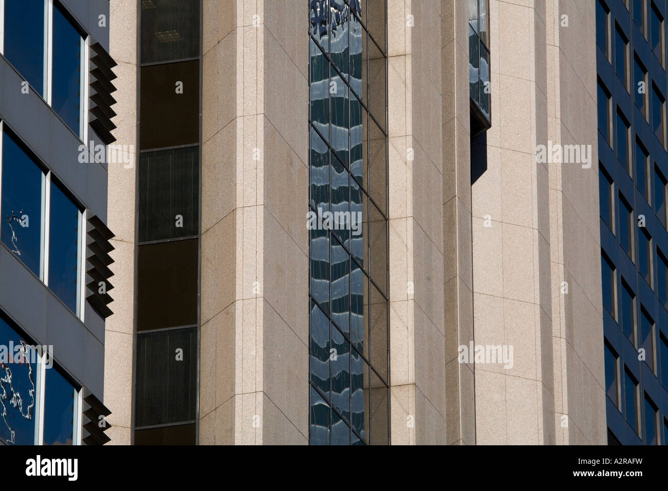 Close ups of buildings with telephoto lens Los Angeles County ...