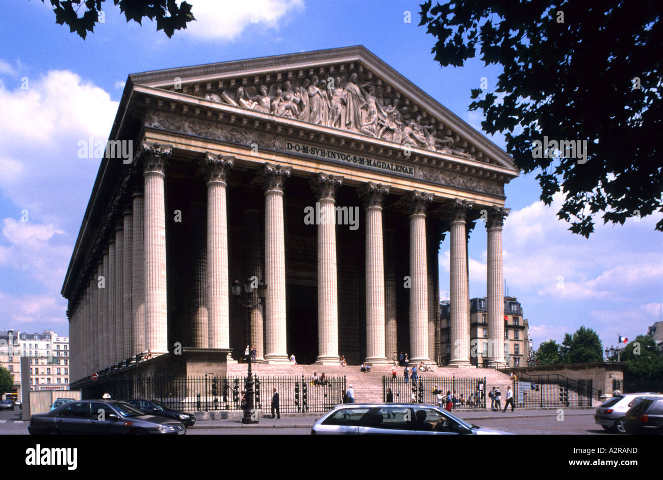 Paris France The Madeleine French Corinthian columns Stock Photo - Alamy