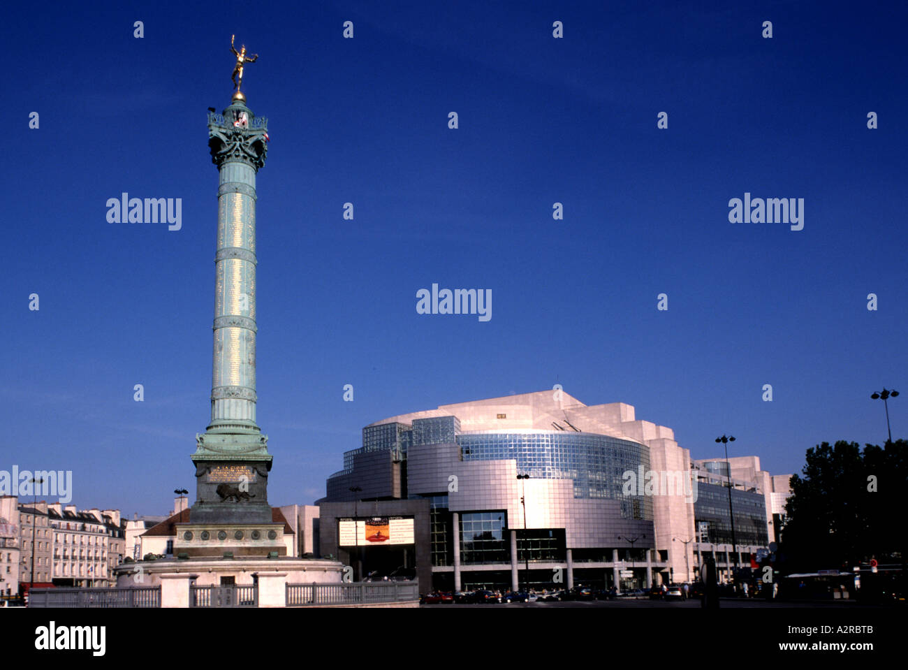 Opera Theatre Place de la Bastille Paris France Stock Photo - Alamy