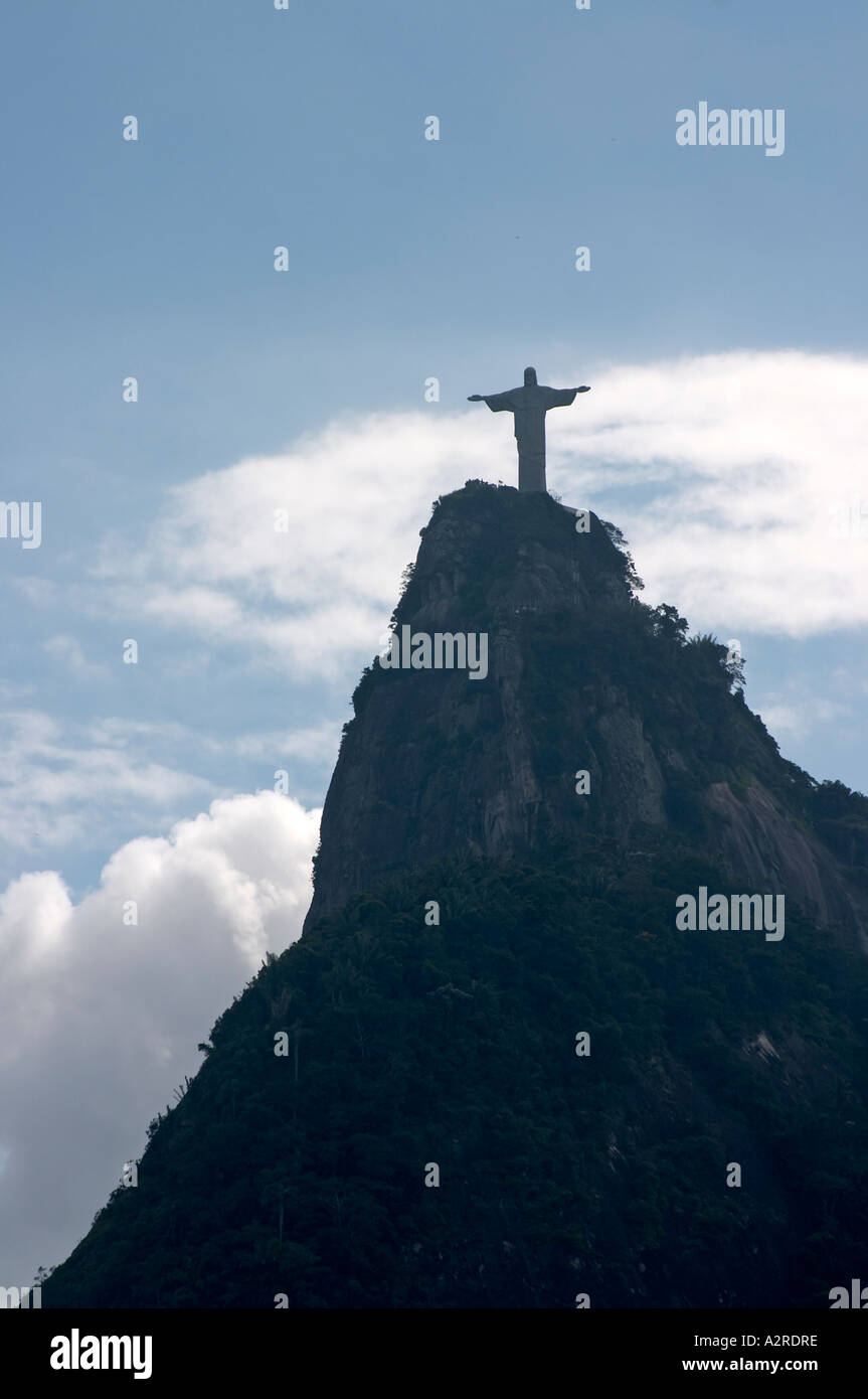Corcovado statue of Christ Cristo Redentor Rio de Janeiro Brazil Stock ...