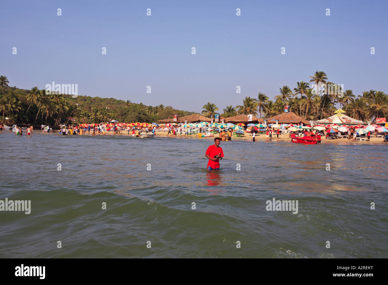 INDIA NORTH GOA BAGA BEACH Stock Photo - Alamy