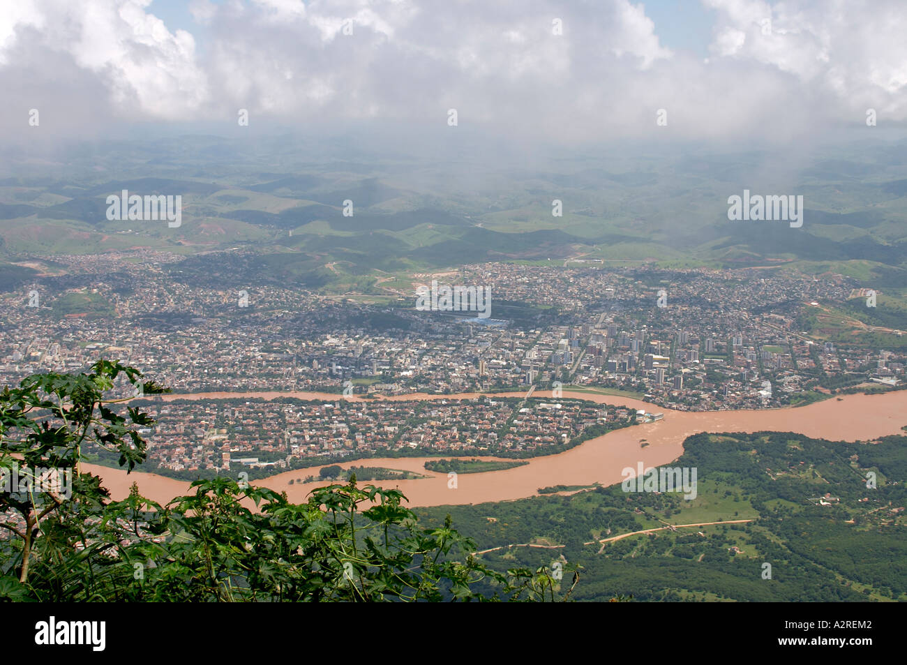 Governador Valadares from Ibituruna mountain Brazil Stock Photo - Alamy