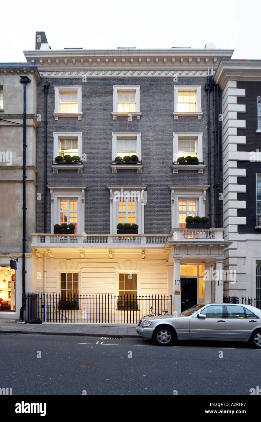 Georgian office building at dusk Mayfair London W1 Stock Photo - Alamy