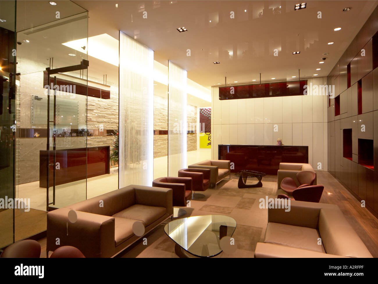 Modern office foyer and reception Mayfair London W1 Stock Photo - Alamy