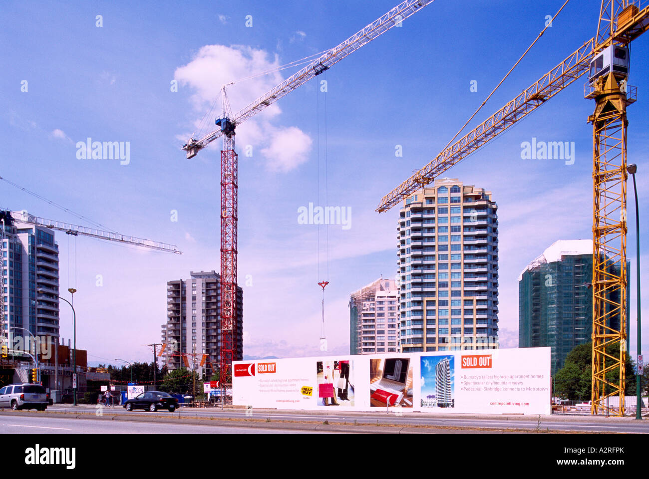 Construction Site of Sold Out Highrise Building in the City of Burnaby ...