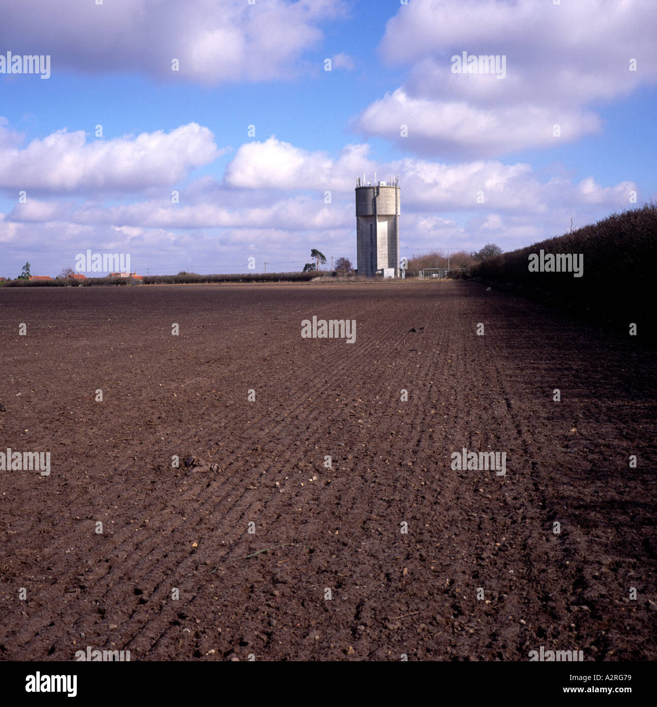 Water tower Hollesley Suffolk England Stock Photo - Alamy