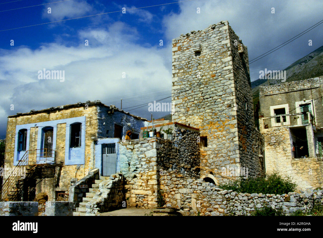 Crete Greece Greek farmhouse farming agriculture old,steps Stock Photo ...