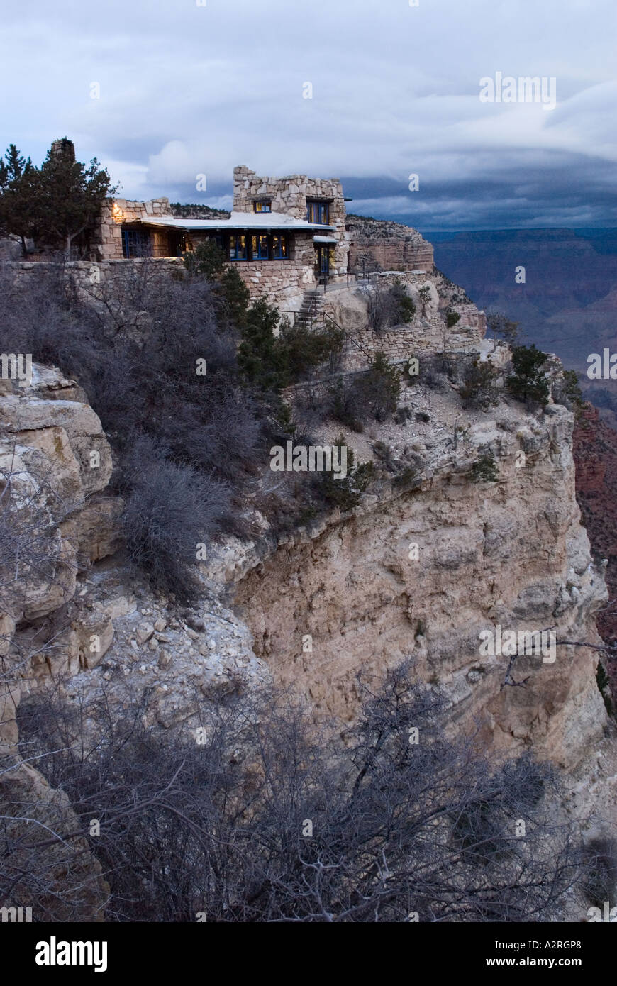 Lookout Studio designed by Mary Colter and built in 1914 for the Fred ...