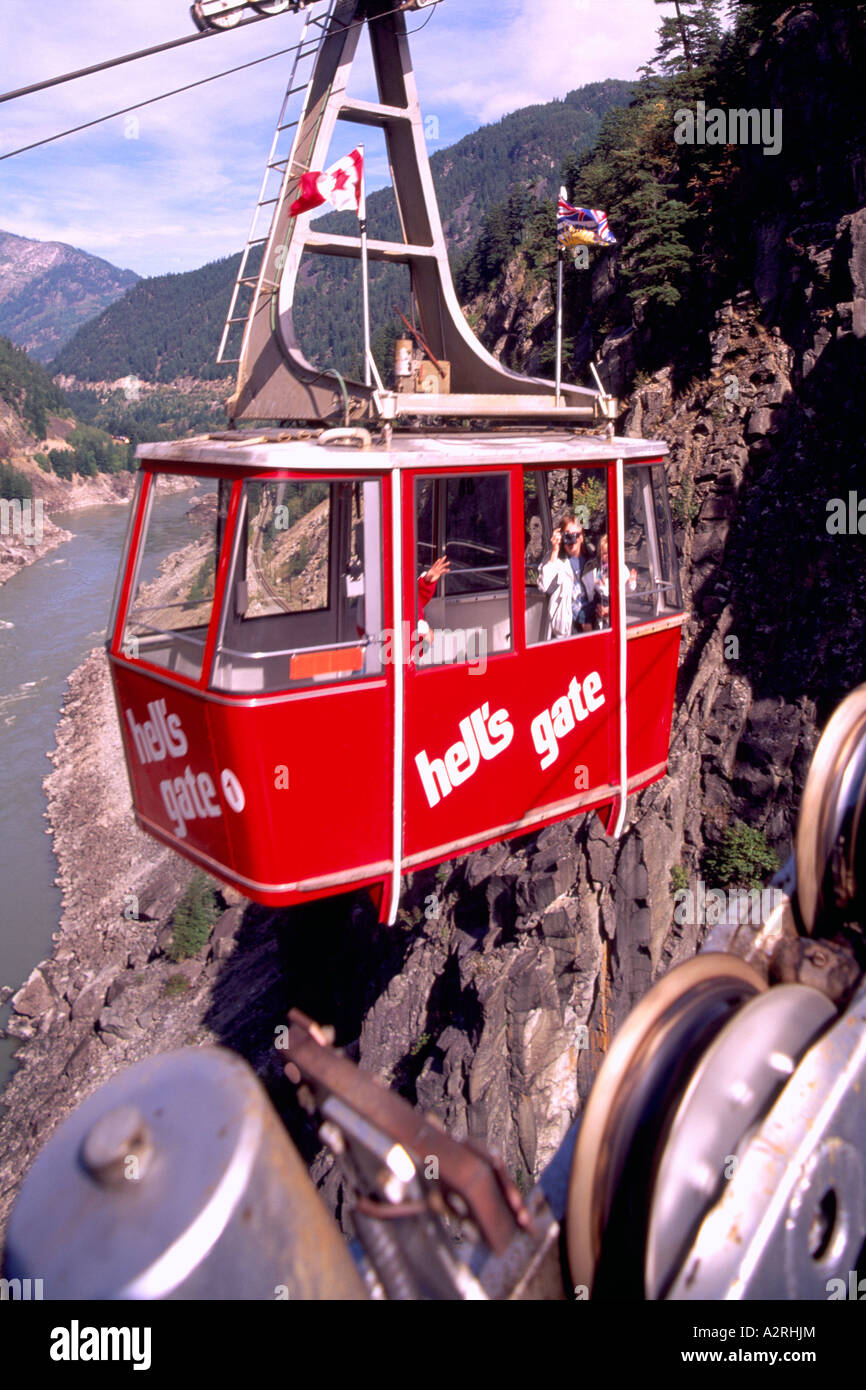 Hell's Gate Airtram / Cable Car over the Fraser River in the Fraser ...