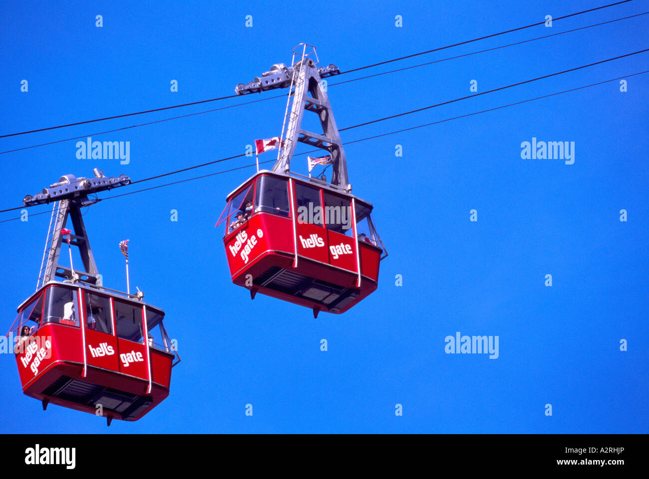 Hell's Gate Airtram / Cable Cars in the Fraser Canyon, BC, British ...