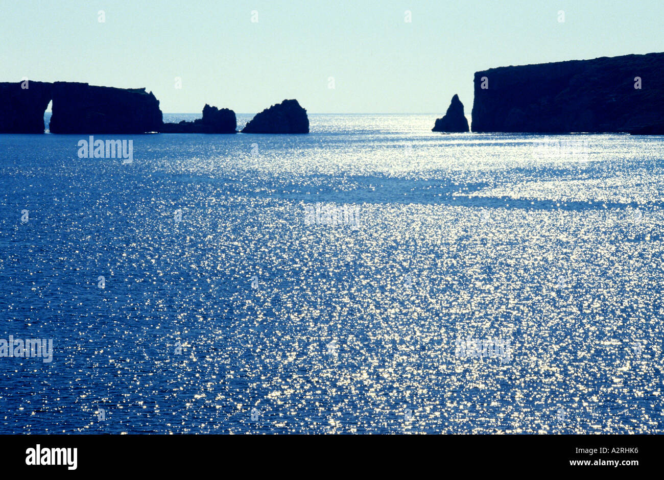Greece Crete Bay Beach Sea Blue Water Greek Rocks Stock Photo - Alamy