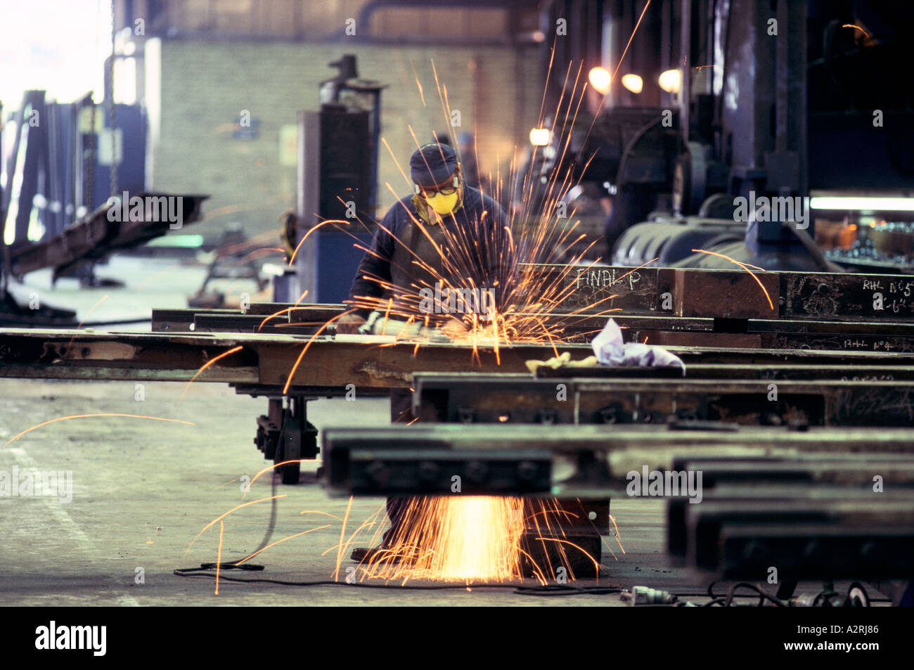steel finishing works sheffield steel works Stock Photo - Alamy
