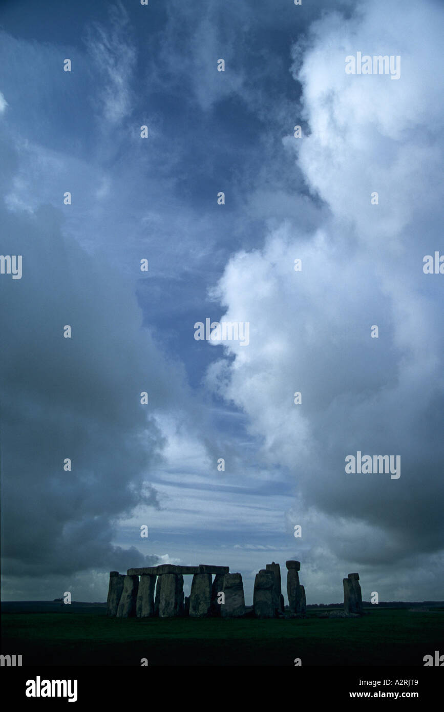 Stonehenge and Stormy Sky Wiltshire UK Stock Photo - Alamy