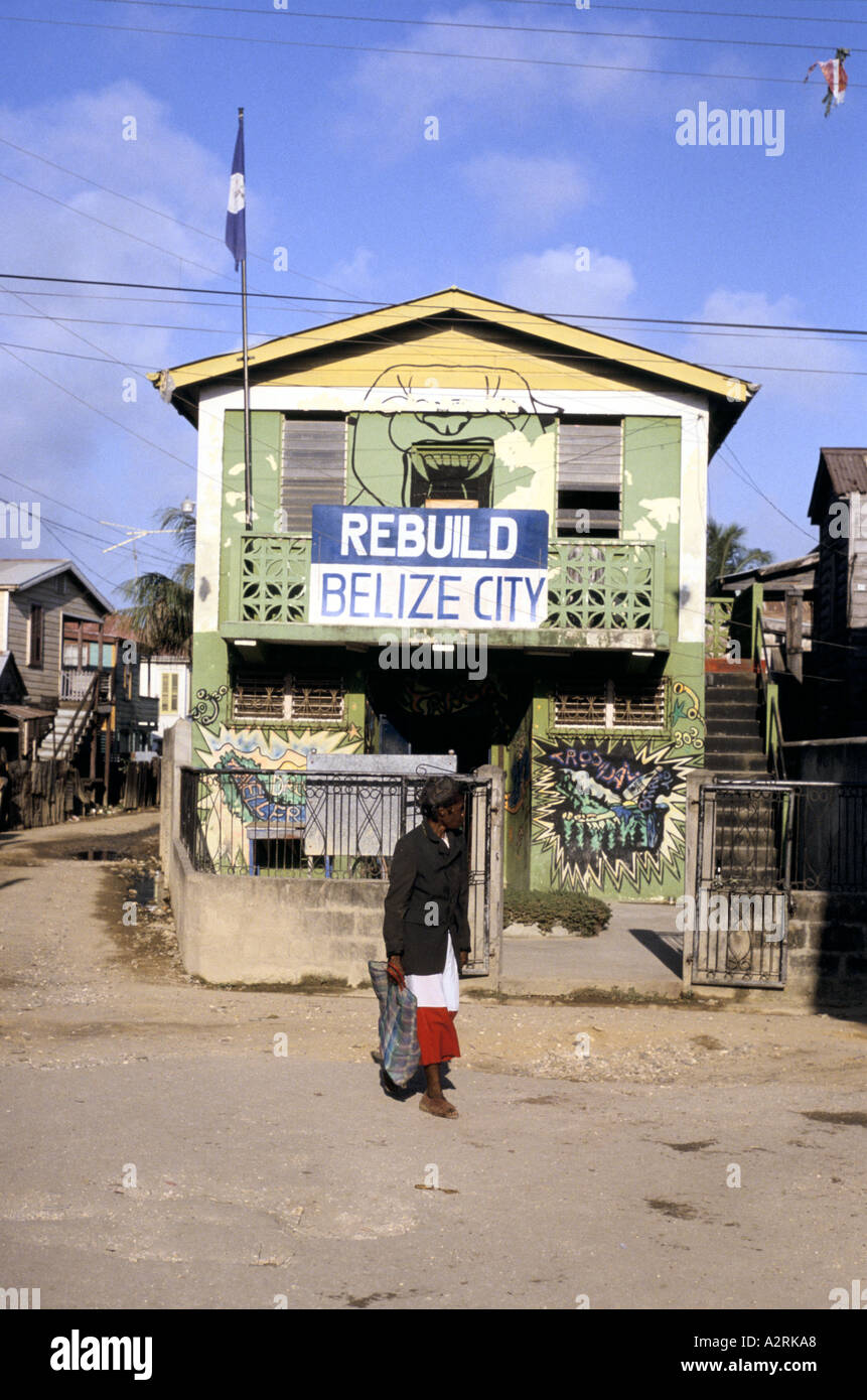 street scene belize city Stock Photo - Alamy