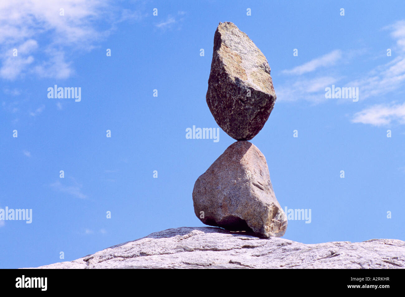 Two Rocks balanced to Perfection - Balance Concept Stock Photo - Alamy
