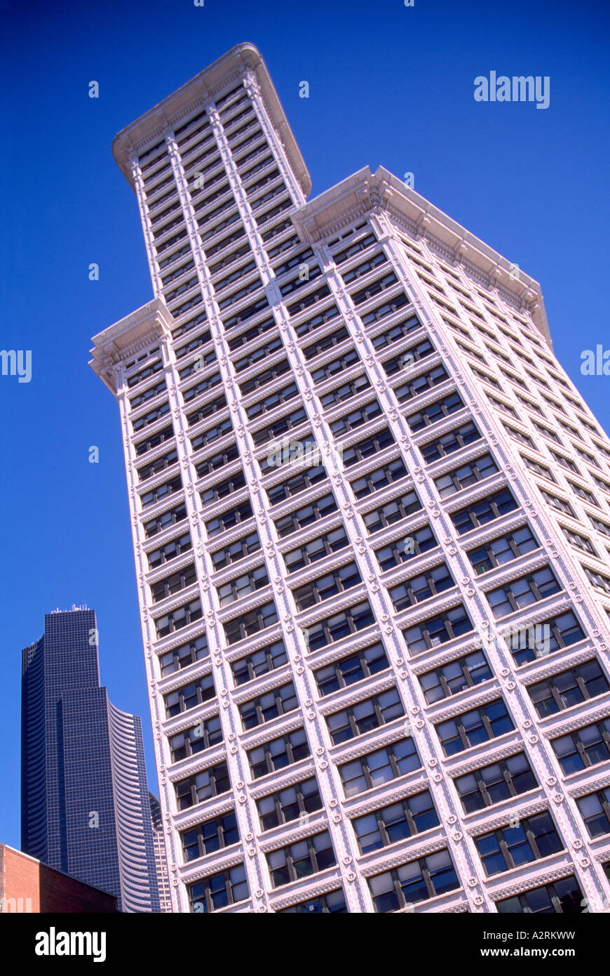 The "Smith Tower" Downtown Seattle Washington State USA Stock Photo - Alamy