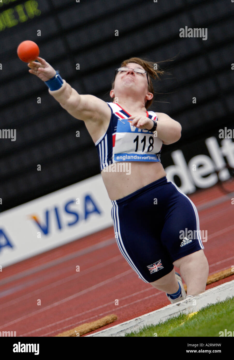 Paralympic World Cup 07 05 2006 Manchester Regional Arena Kim Minett of ...