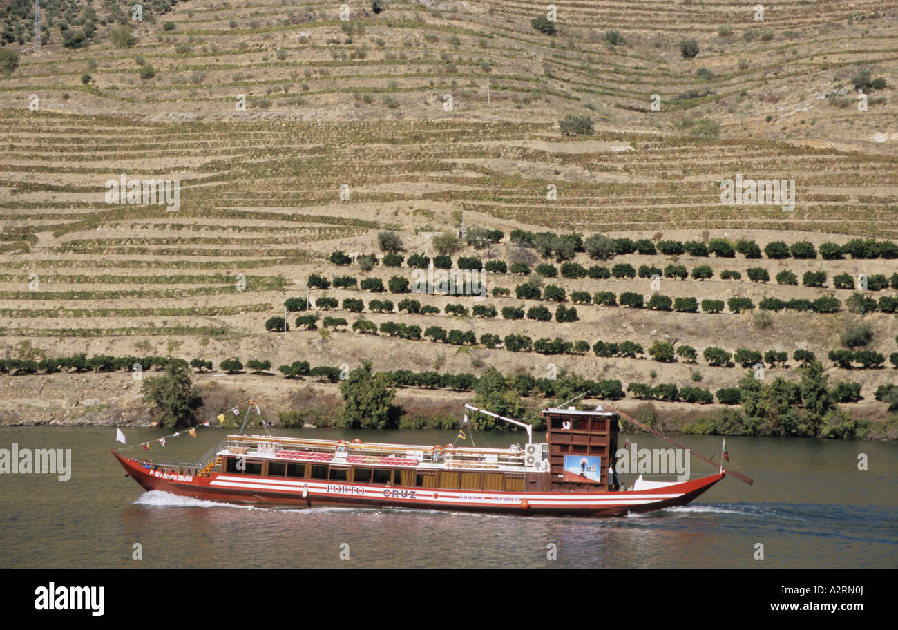 Cruise boat Douro river Stock Photo - Alamy