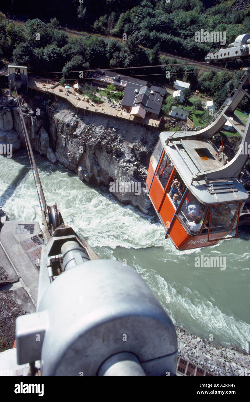 Hell's Gate Airtram / Cable Car over the Fraser River in the Fraser ...