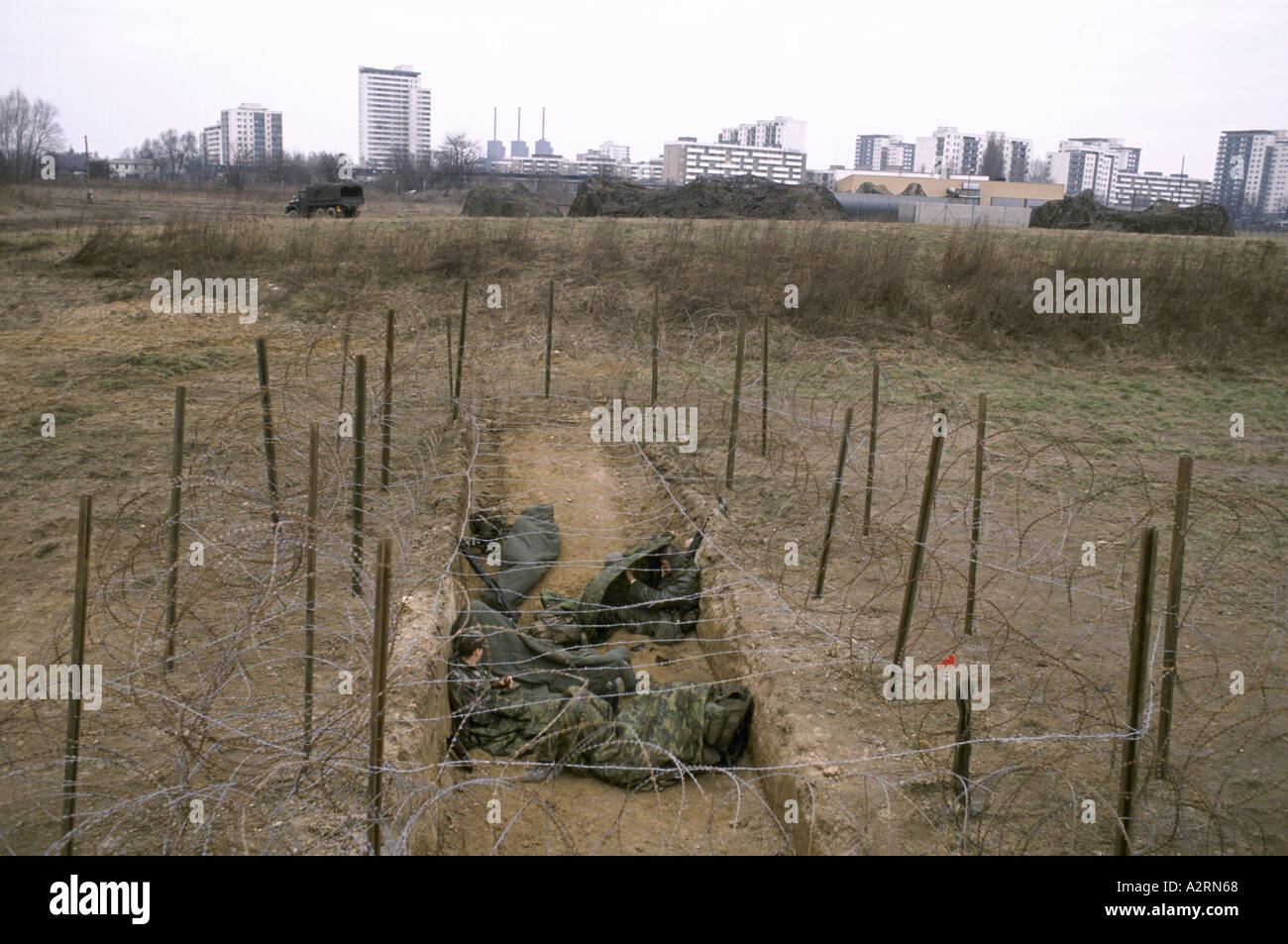 nato exercises in berlin us troops exercise in dough boy city Stock ...