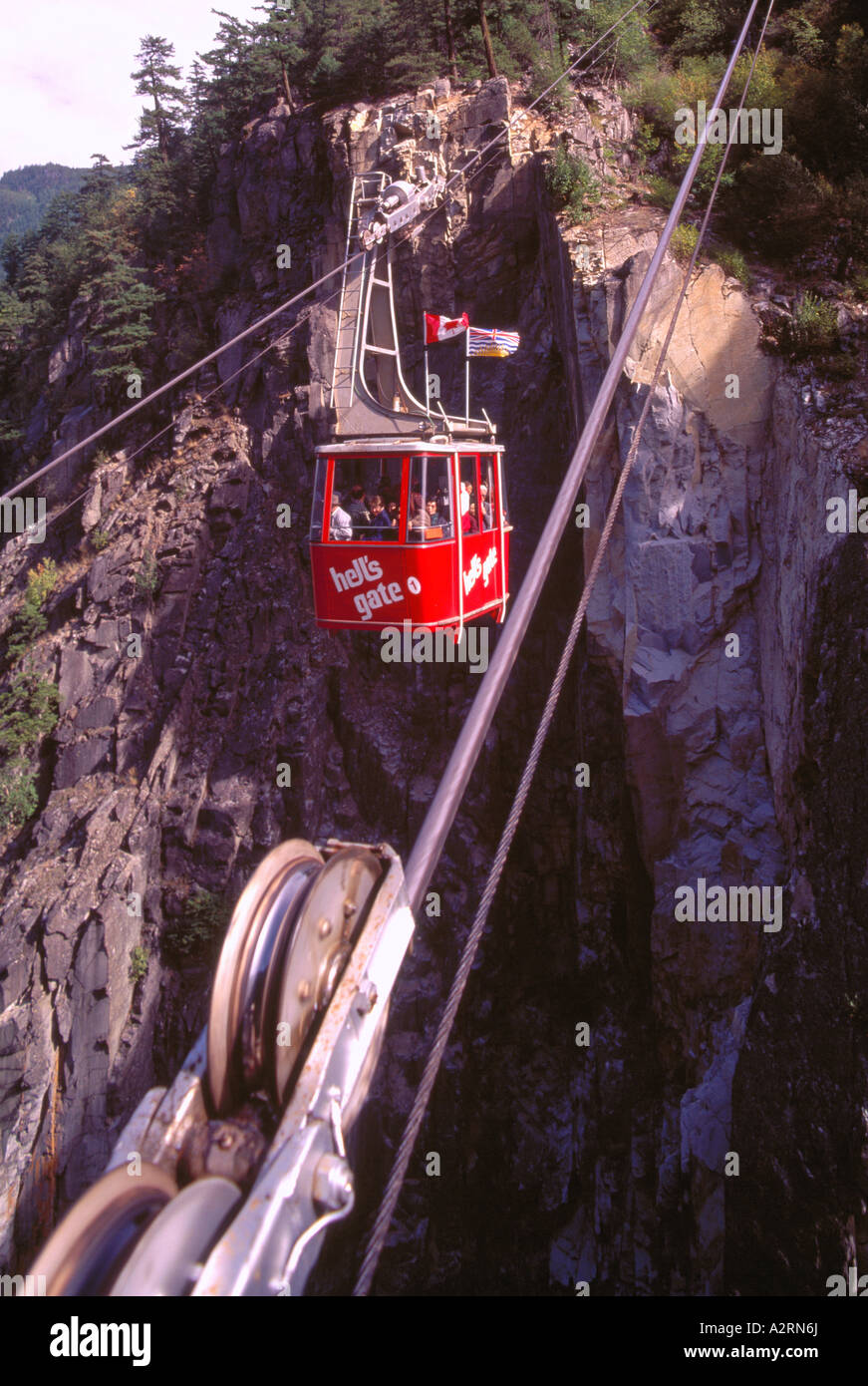 Hell's Gate Airtram / Cable Car in the Fraser Canyon, BC, British ...