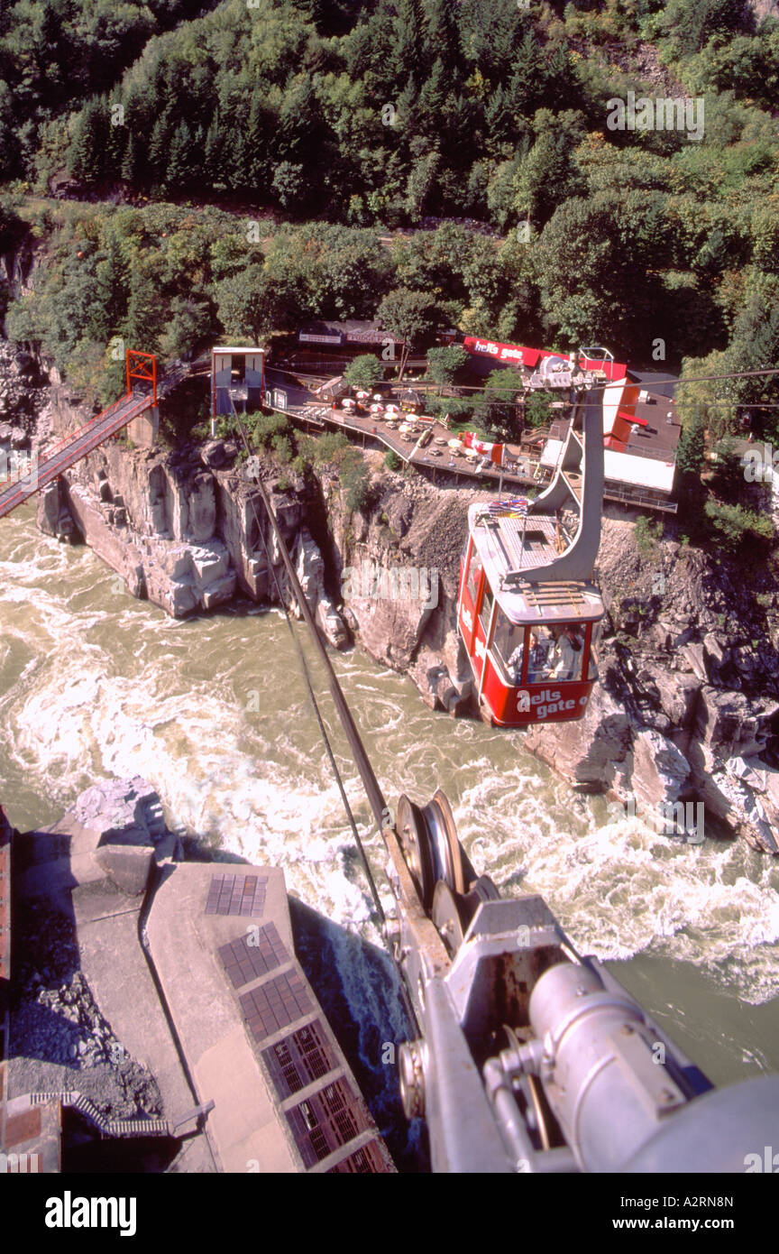 Hell's Gate Airtram over the Fraser River in the Fraser Canyon British ...