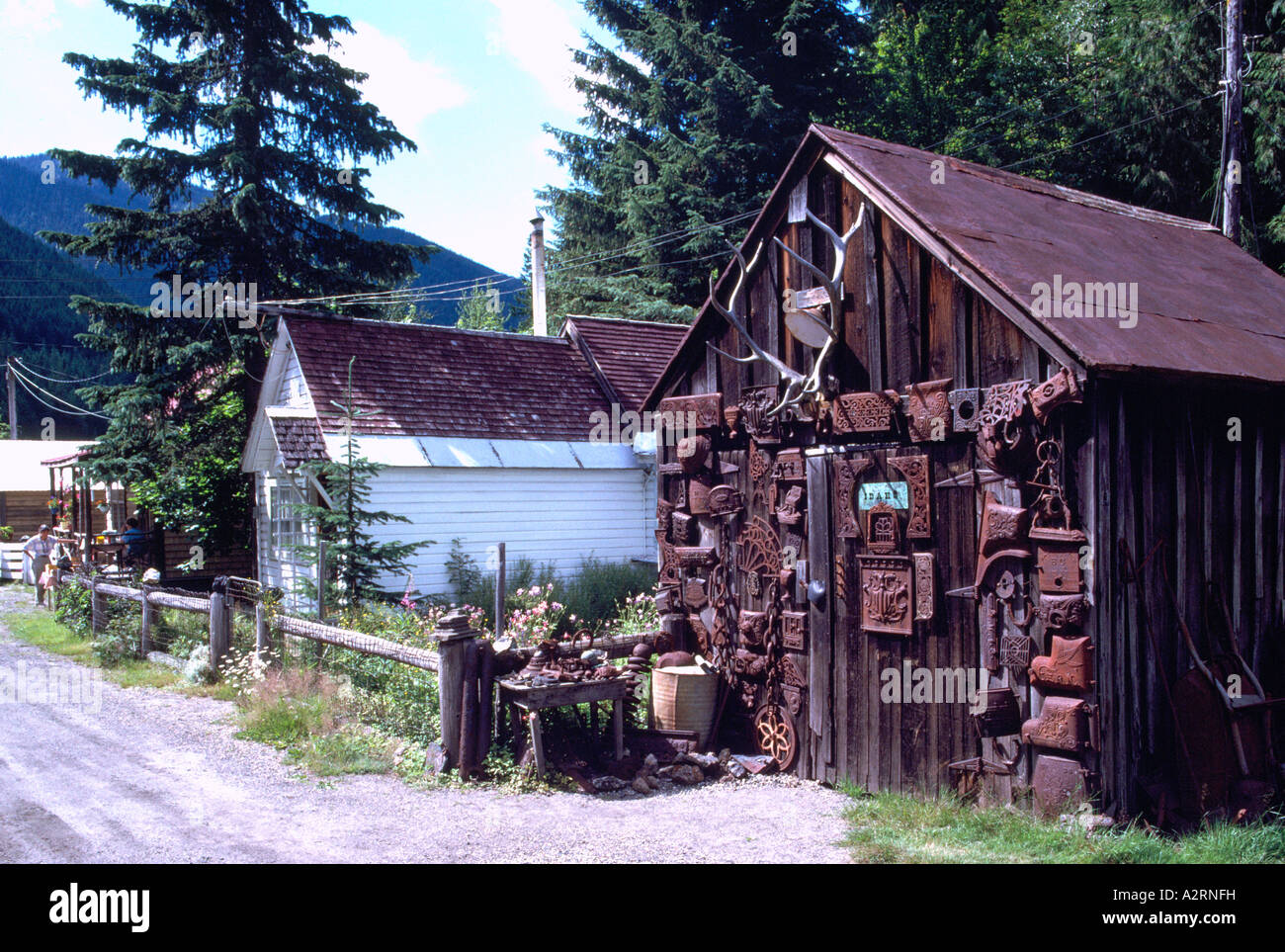 Sandon, BC, British Columbia, Canada - Old House and Storage Shed in ...