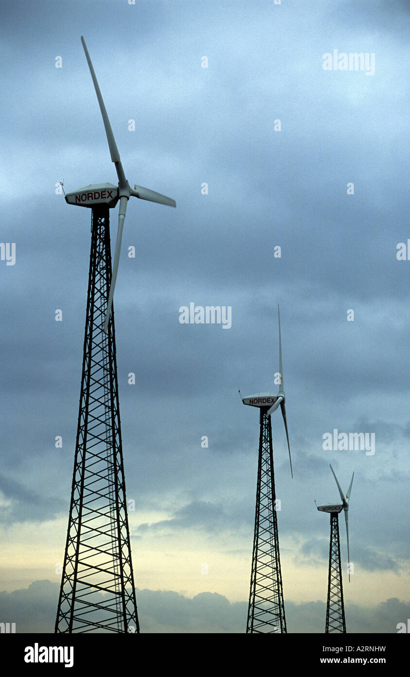 Nordic, wind turbines, Lichtenau-Asseln windpark, North Rhine ...