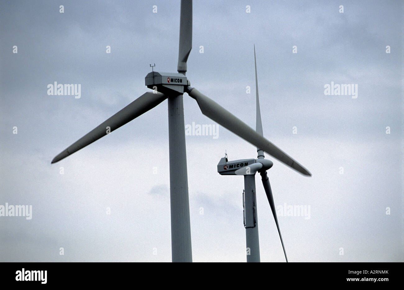 Wind turbines at Lichtenau-Asseln windpark, North Rhine Westphalia ...