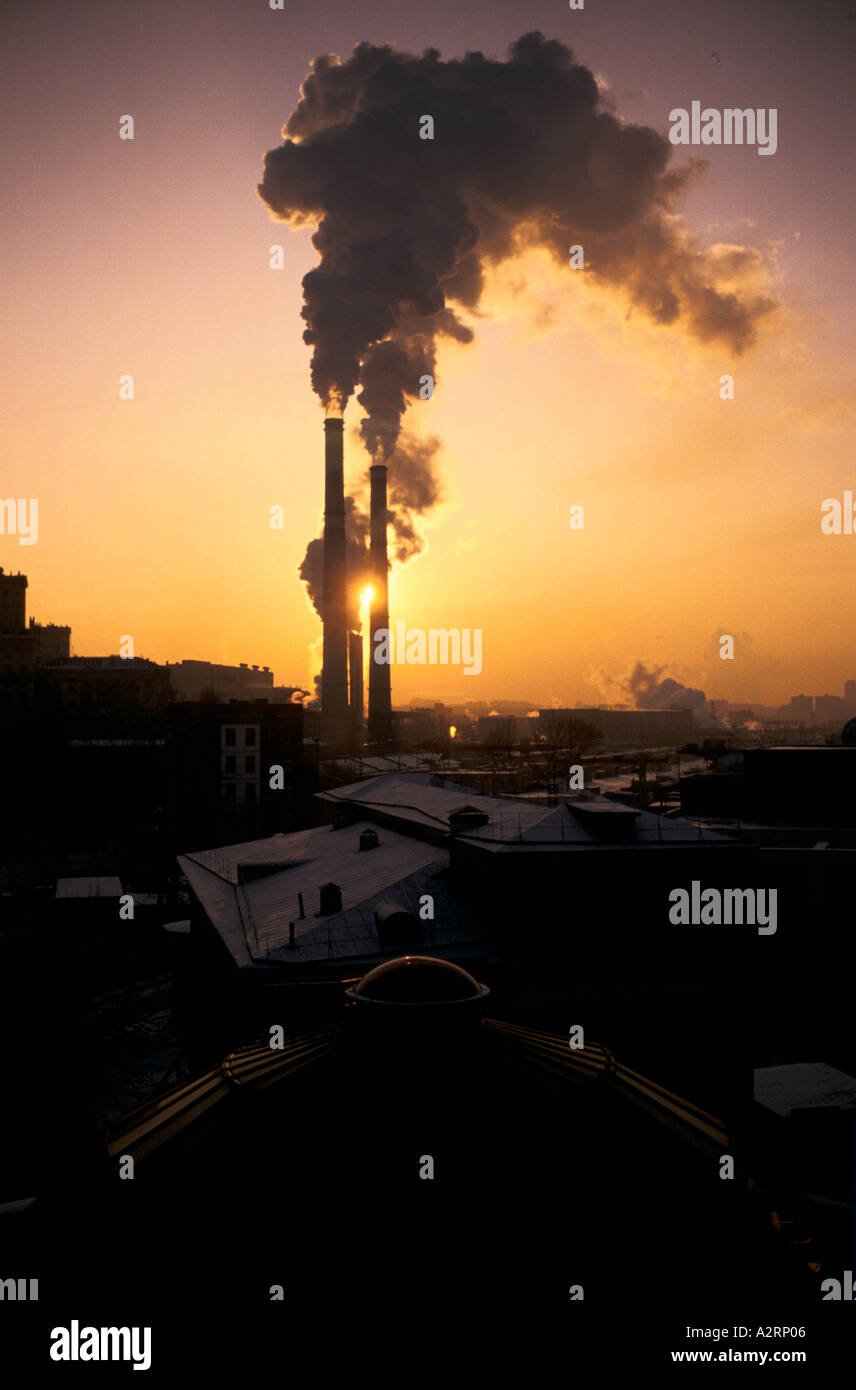 Moscow air pollution Russia Stock Photo - Alamy