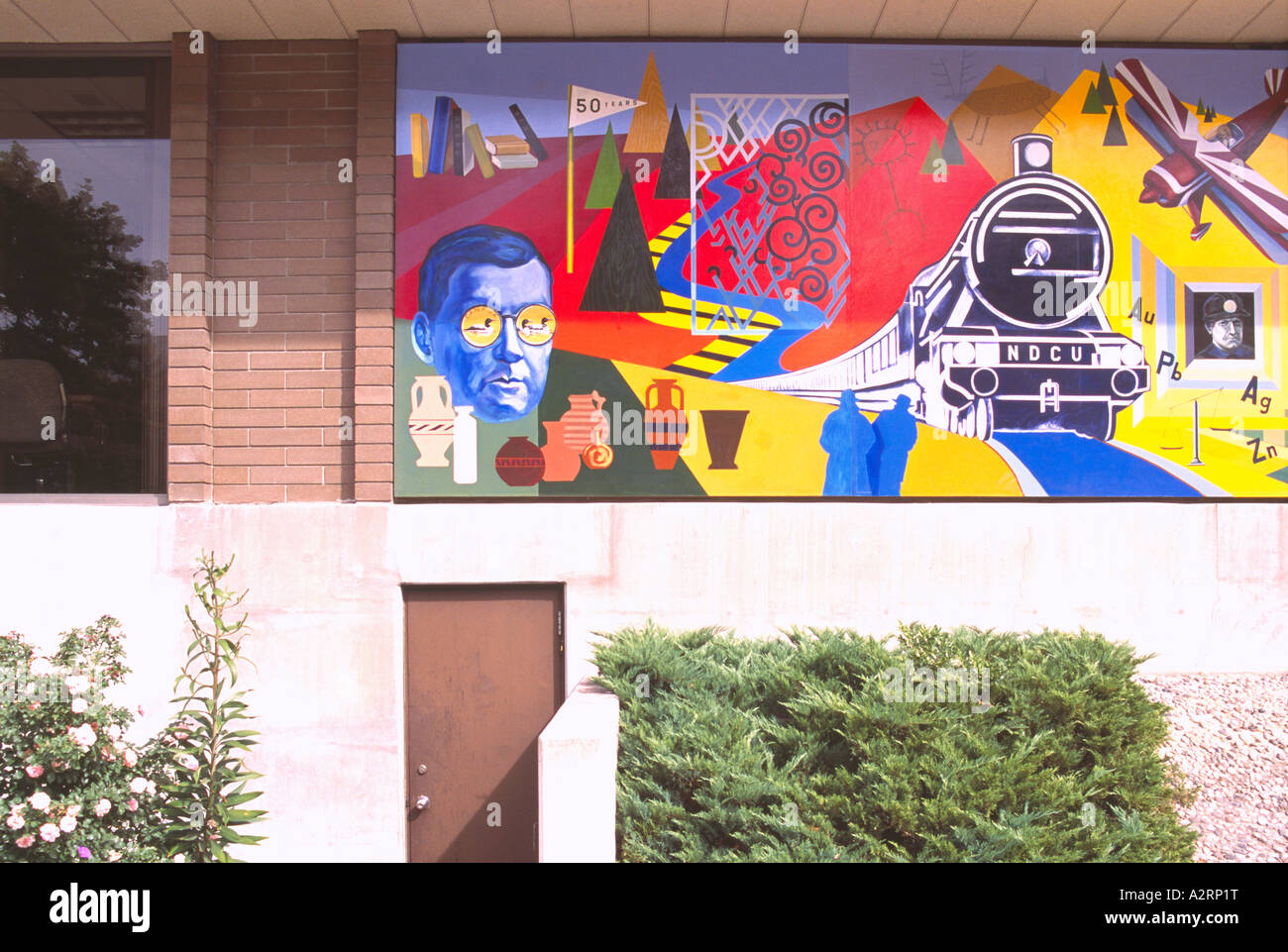 A Mural on a Building in Nelson British Columbia Canada Stock Photo - Alamy
