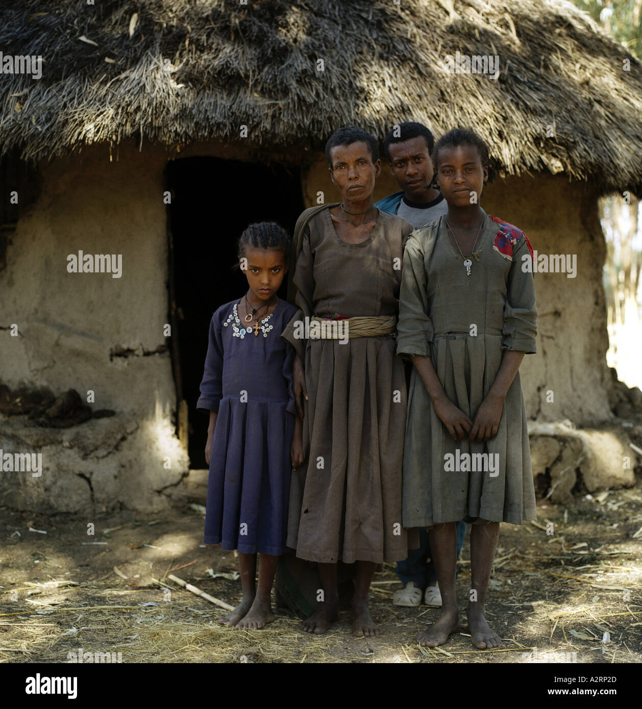 a family near mekane selam north wollo ethiopia Stock Photo - Alamy