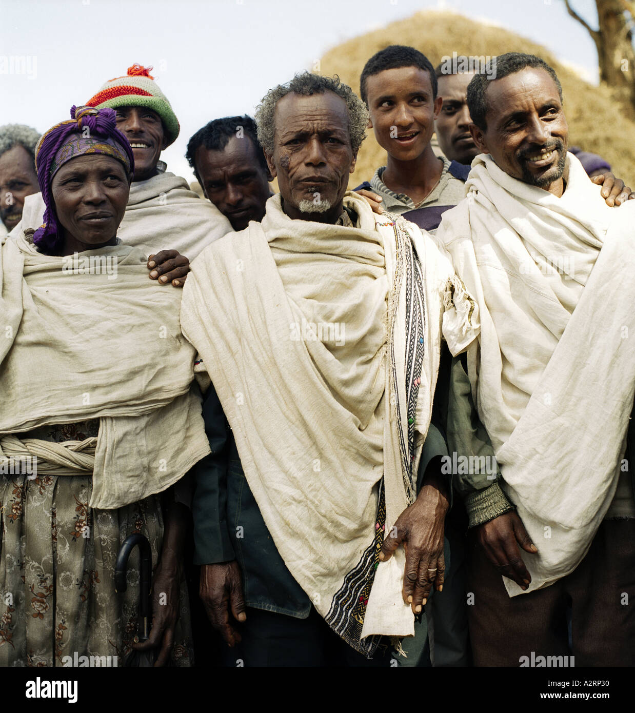 collective farmers in mekane selam north wollo ethiopia Stock Photo ...