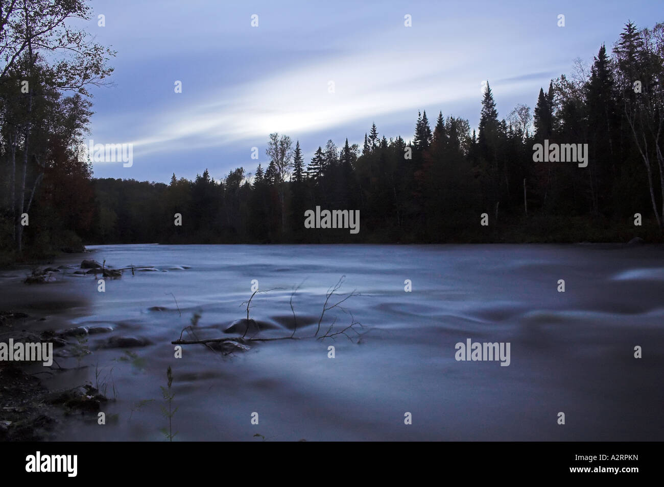 River at Dusk Stock Photo - Alamy