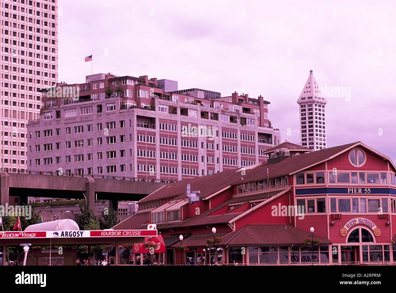 High-Rise Office Towers Downtown Seattle Washington State USA Stock ...