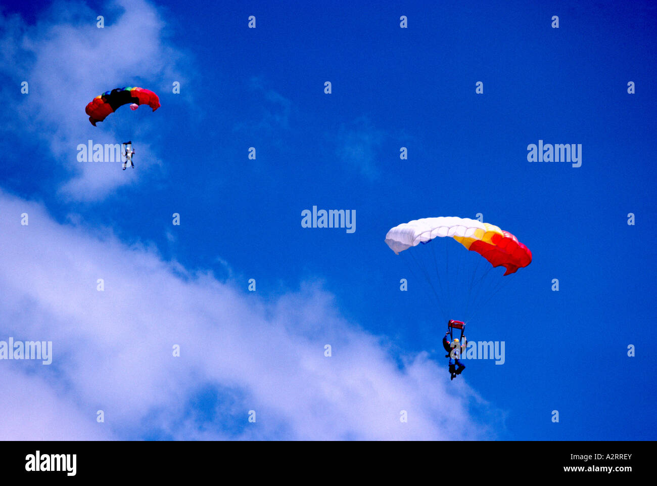 Parachute jumping in formation hi-res stock photography and images - Alamy
