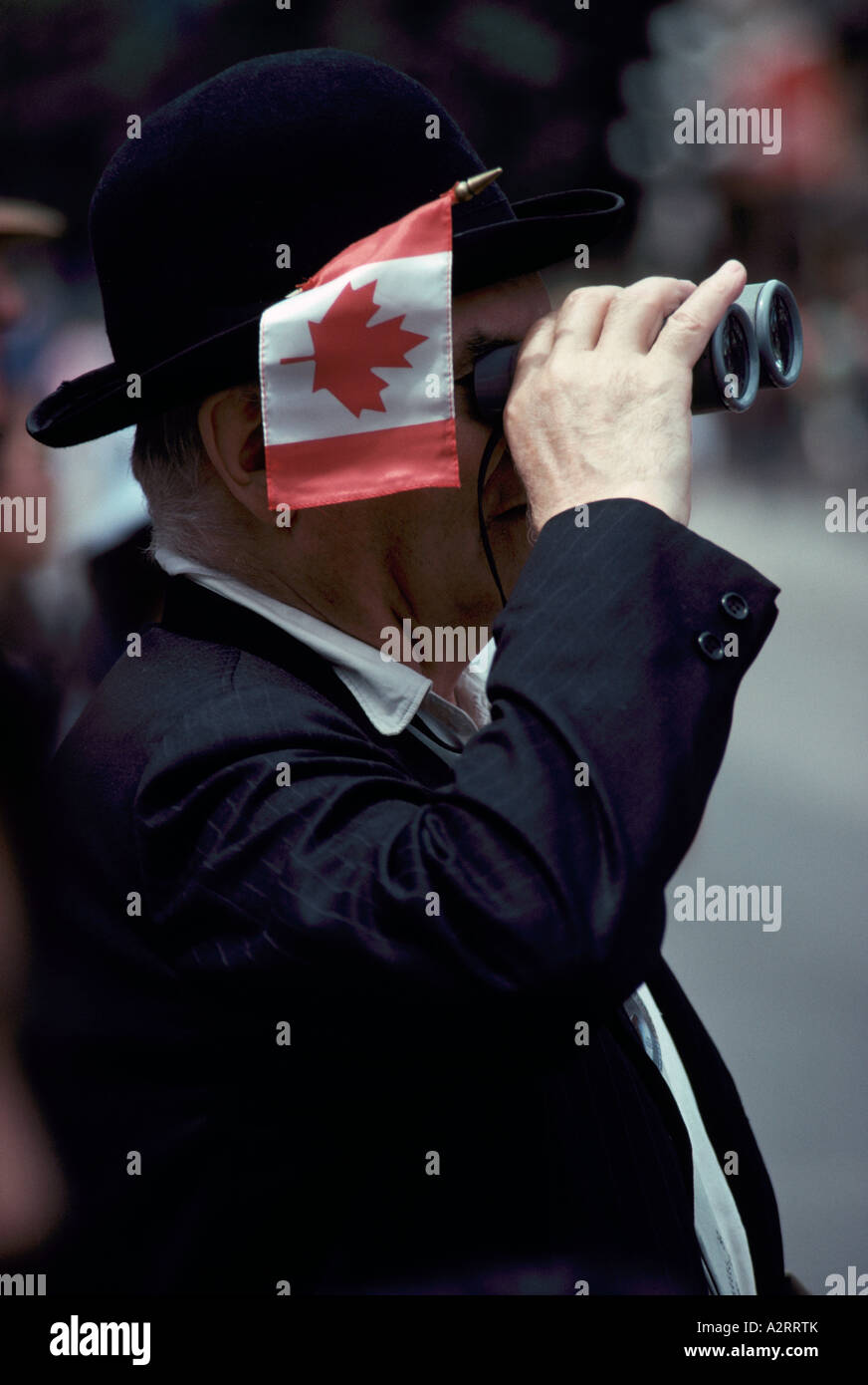 Canadian man holding canadian flag hi-res stock photography and images ...