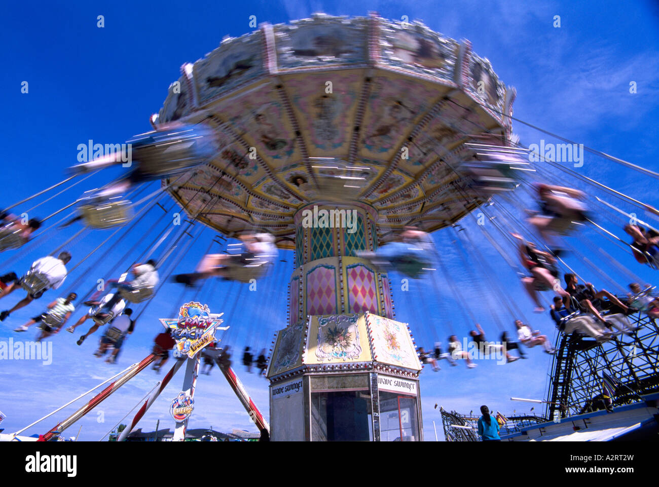 'Wave Swinger' Amusement Park Ride at Playland, Pacific National ...