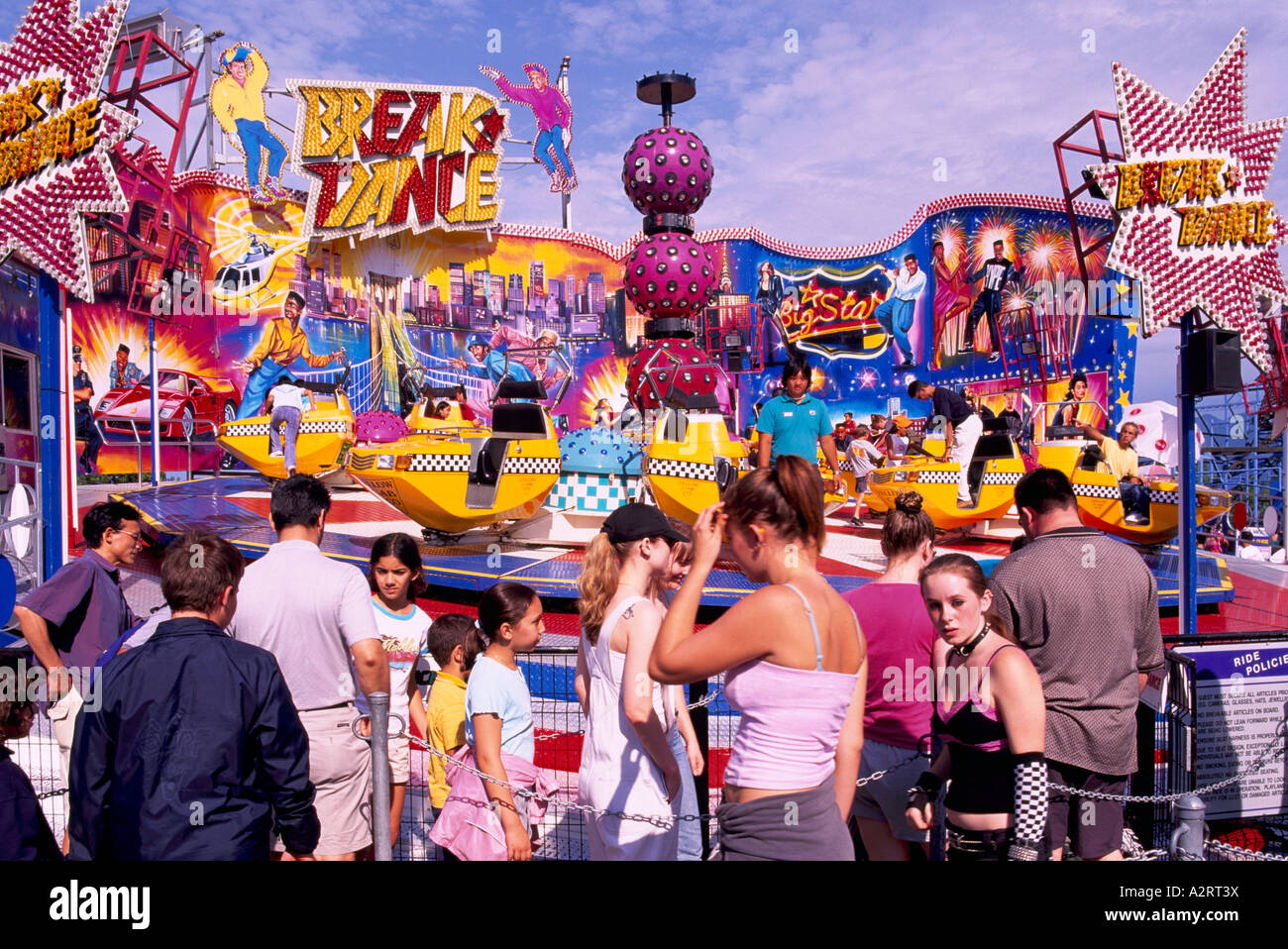 Breakdance Amusement Park Ride at Playland, Pacific National Exhibition ...