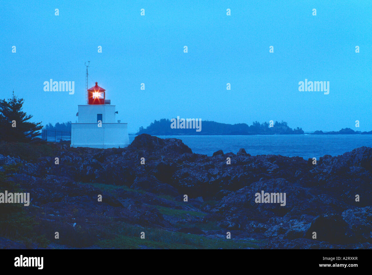 Amphitrite Point Lighthouse, Ucluelet, West Coast of Vancouver Island ...