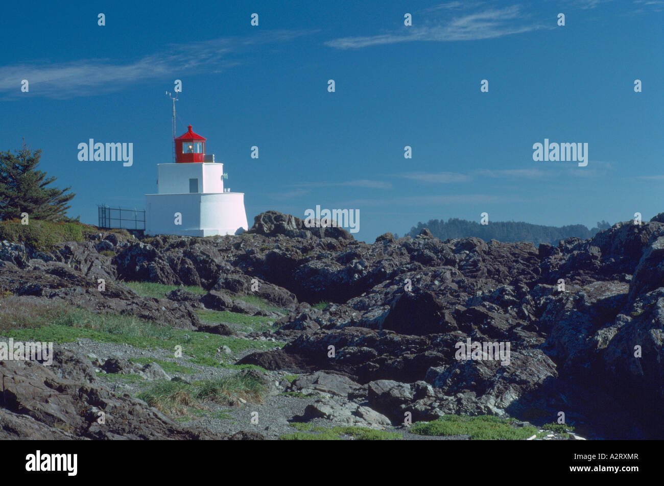 Amphitrite Point Lighthouse, Ucluelet, West Coast of Vancouver Island ...