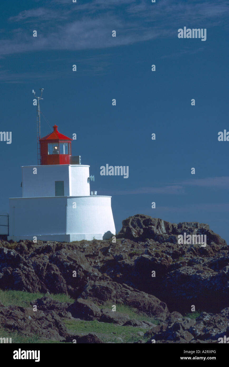 Amphitrite Point Lighthouse, Ucluelet, West Coast of Vancouver Island ...