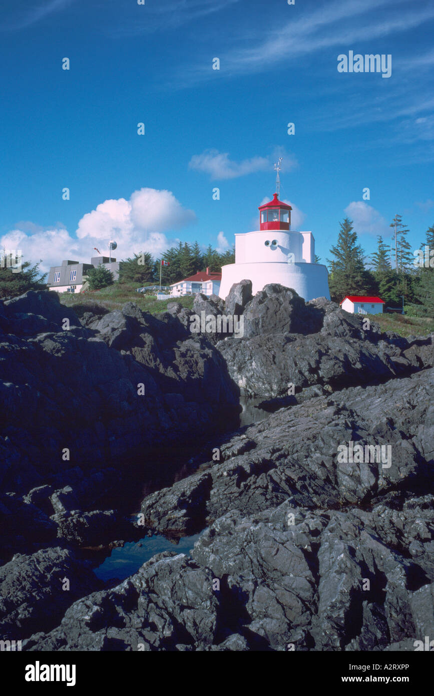 Amphitrite Point Lighthouse, Ucluelet, West Coast of Vancouver Island ...