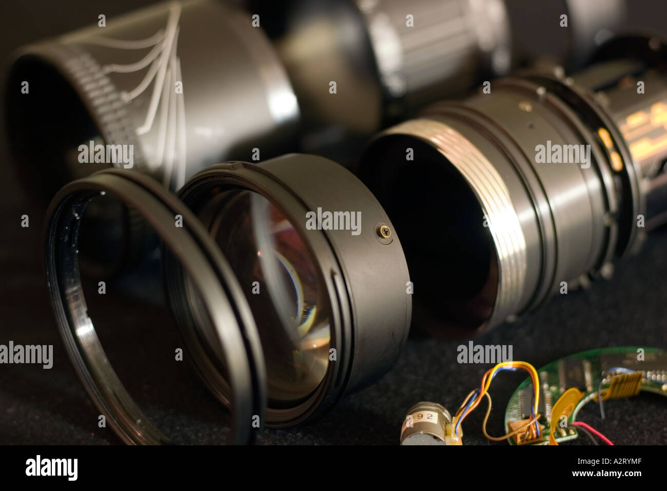 Camera Lens Deconstructed Stock Photo - Alamy