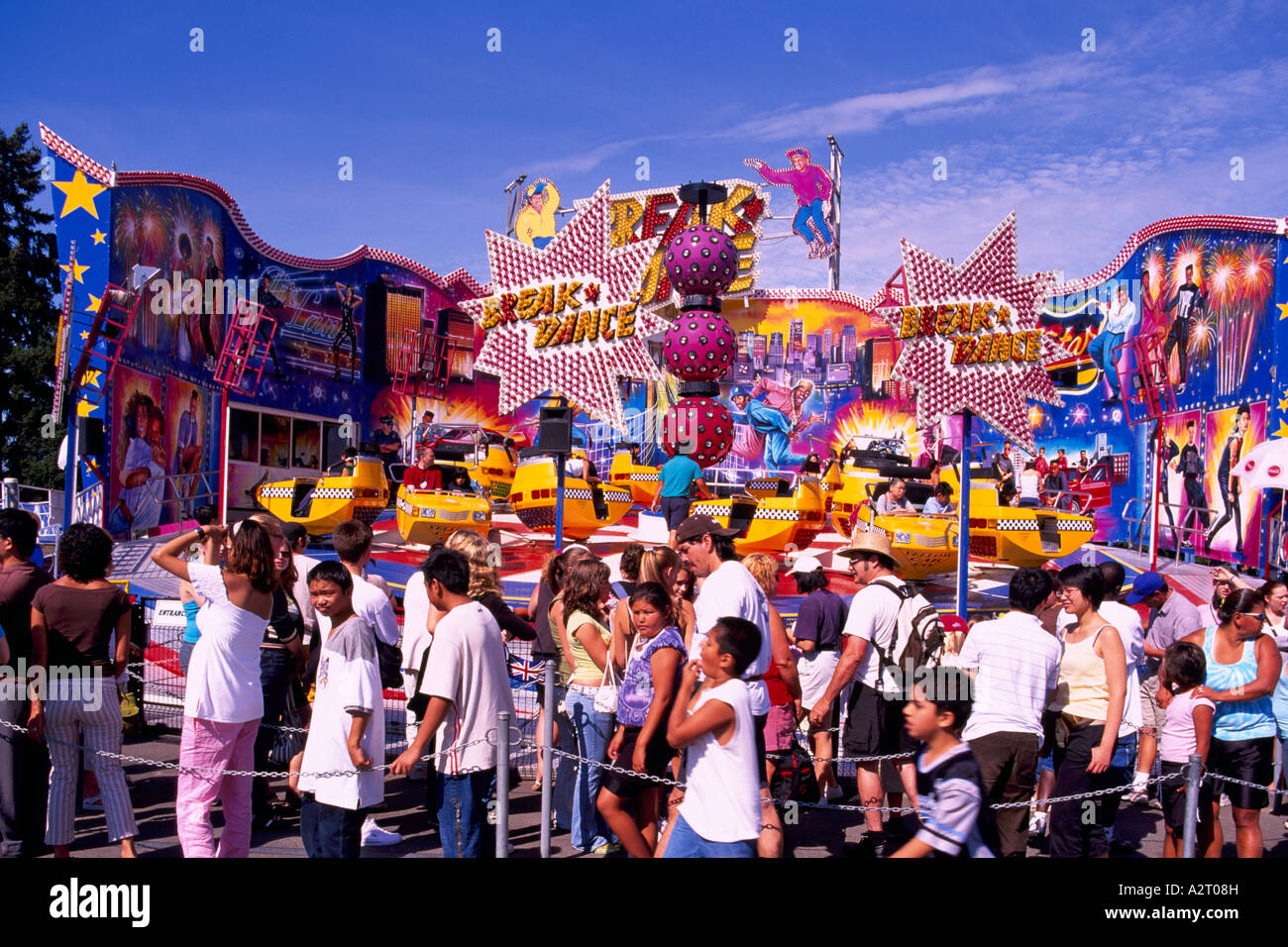 Breakdance Amusement Park Ride at Playland, Pacific National Exhibition ...