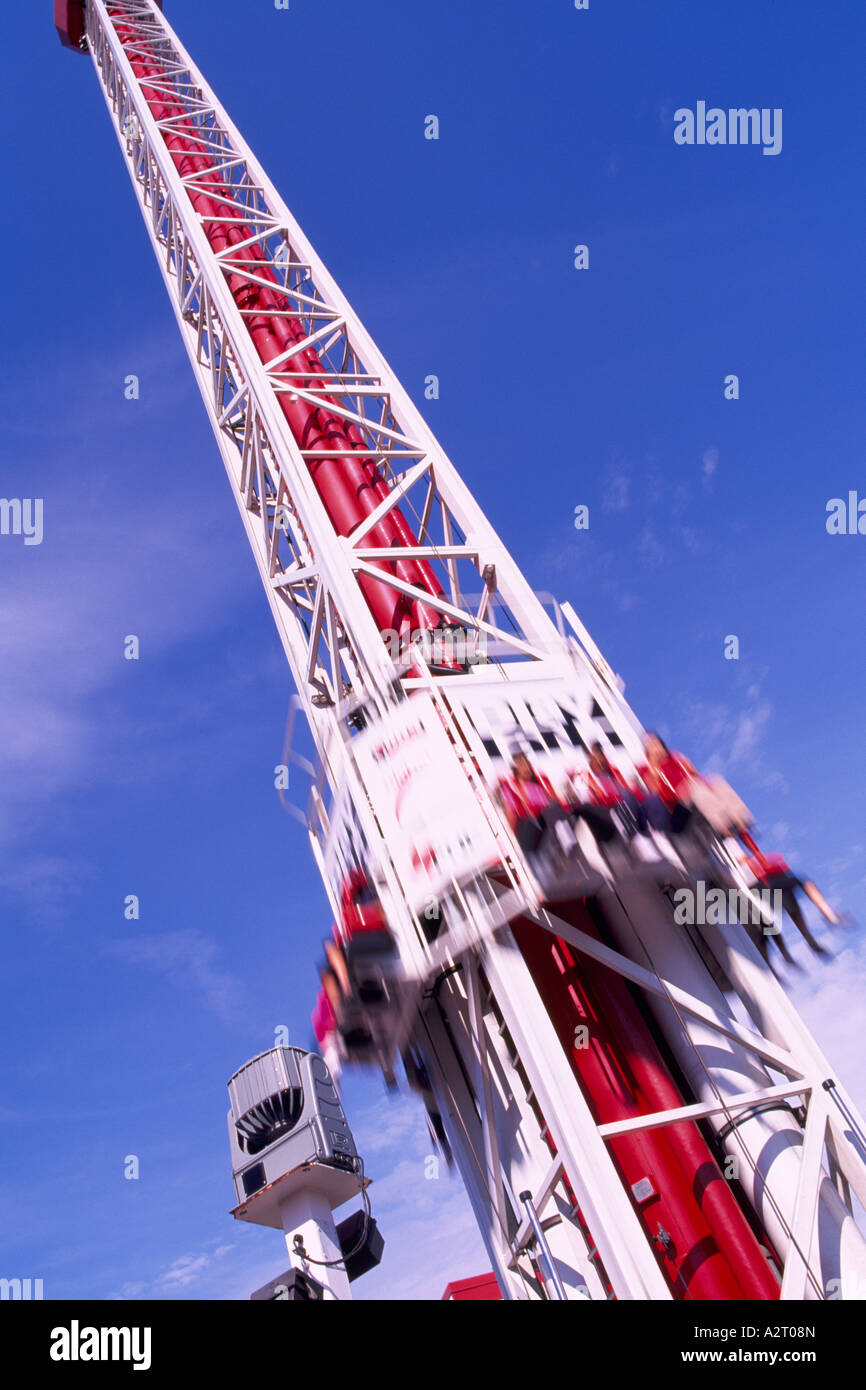 Hellevator Amusement Park Ride at Playland, Pacific National Exhibition ...
