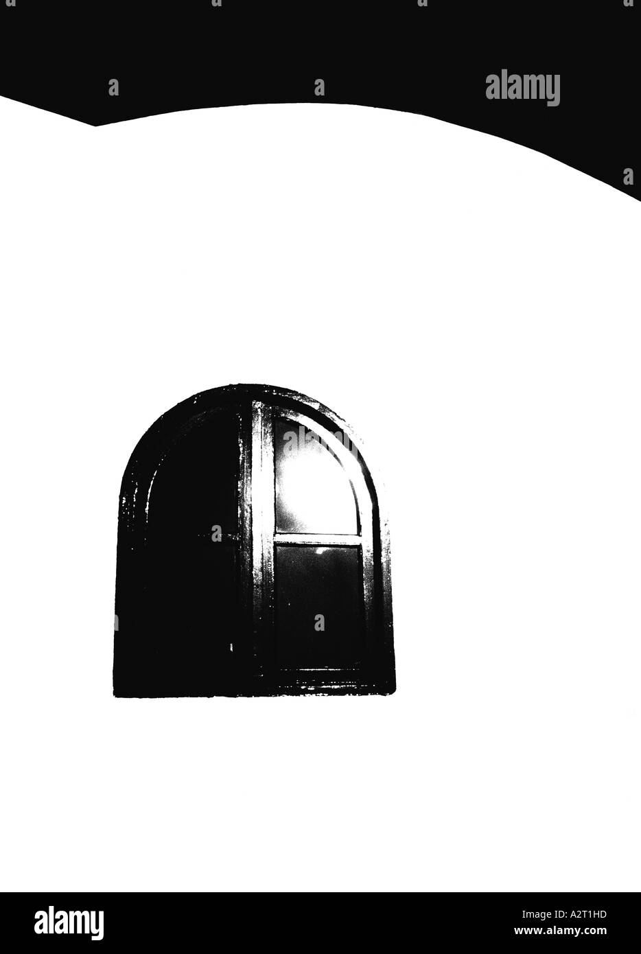Half circle shaped window Black and White Stock Photos & Images - Alamy