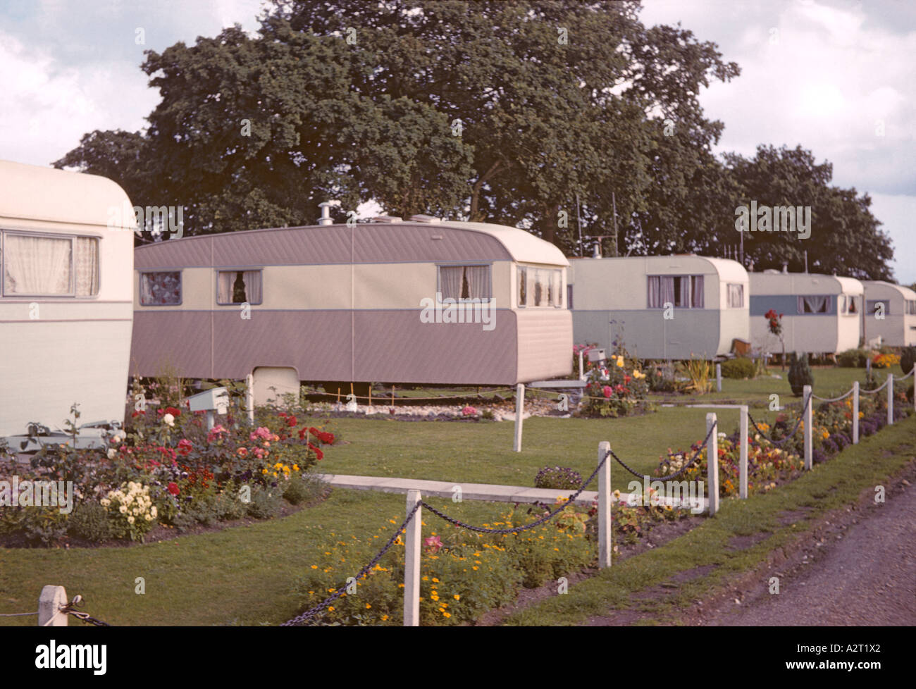 "Caravans holiday homes, ^1960, ^Ringwood, Dorset Stock Photo - Alamy